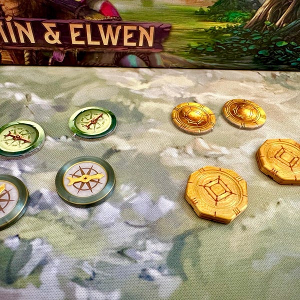Compass & Gold Token Upgrades Compatible With Lost Ruins of Arnak™ - Etsy