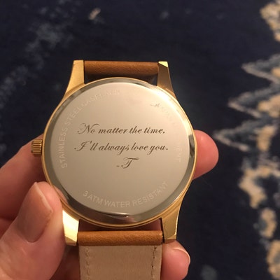 Watch,custom Engraved Personalized Mens Gold Wrist Watch, Groomsmen ...