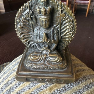 Vintage Copper Buddha Head Small Zen Meditation Copper Casting, Detail ...