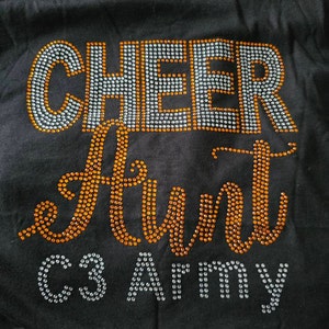 Custom Football Team and Colors RHINESTONE Mega Bling Shirt, Football ...