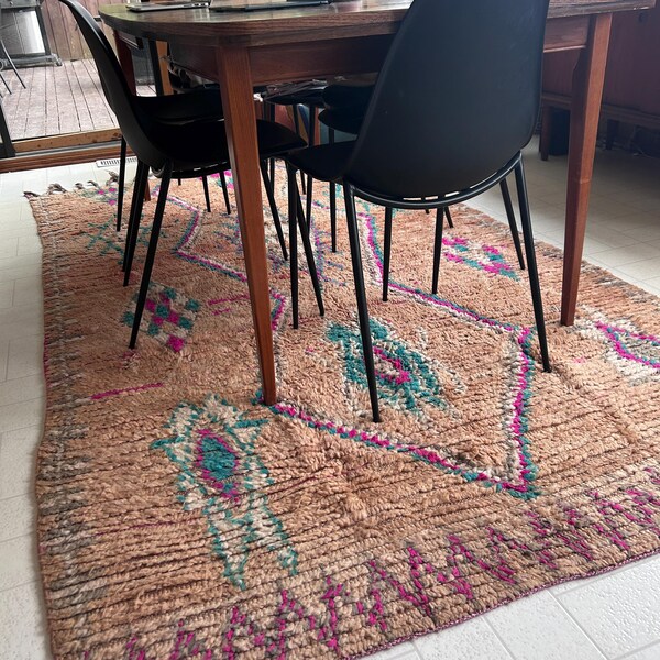 Vintage Boujaad Rug , Authentic Moroccan Rug 5x10 Ft - Etsy