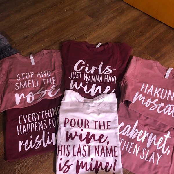 102 Wine Bachelorette Party Shirts, Winery Bachelorette Shirts, Wine ...