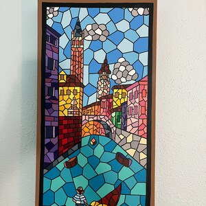 Stained Glass Themed Bookmarks London, Venice, Tulip, Sunflower Stained ...