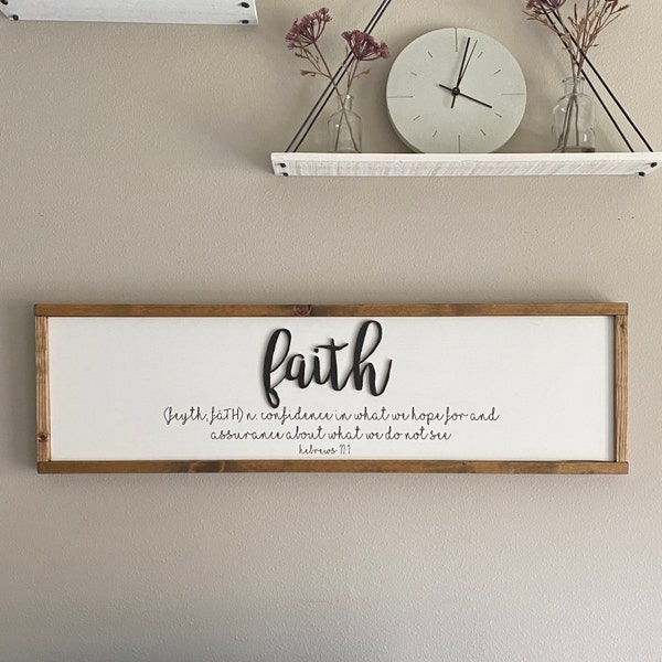 Faith Sign, Faith Definition, Christian Sign, Christian Wall Art, Signs ...