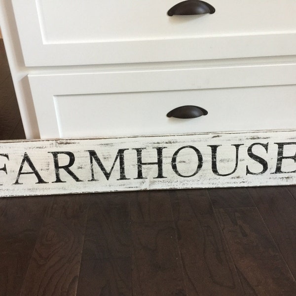 Large Farmhouse Sign / Rustic Wood Sign / Farmhouse Decor / Kitchen ...