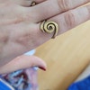 Spiral Ring, Hypnotic Ring, Spiral Brass Ring, Swirl Ring, Gold Wired ...