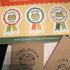 Teka Muna Tote Bag // Filipino Tagalog Frog - Etsy