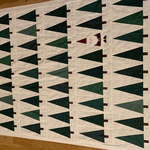 Santa in the Trees Quilt Pattern PDF - Etsy