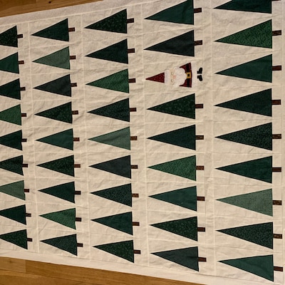 Santa in the Trees Quilt Pattern PDF - Etsy