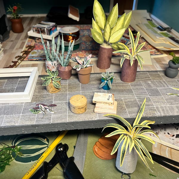 1:12 Miniature Paper Plants – Printable DIY Template - Etsy