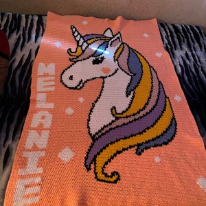 Unicorn Beauty Graphghan Pattern - Etsy