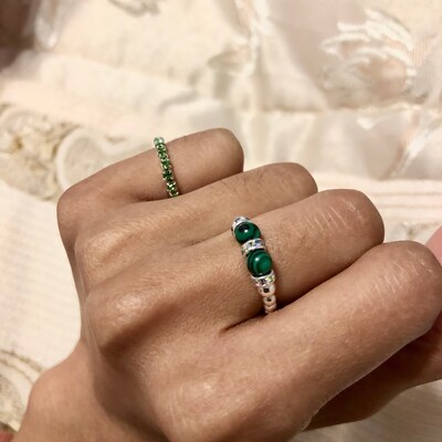 Cobalt Blue Crystal Beaded Band Toe Ring Stretch Elastic Toe - Etsy