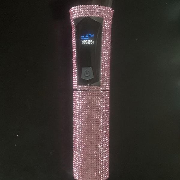 Iridescent Rhinestone Prop Microphones - Concert AB Holo Sparkle Fake ...