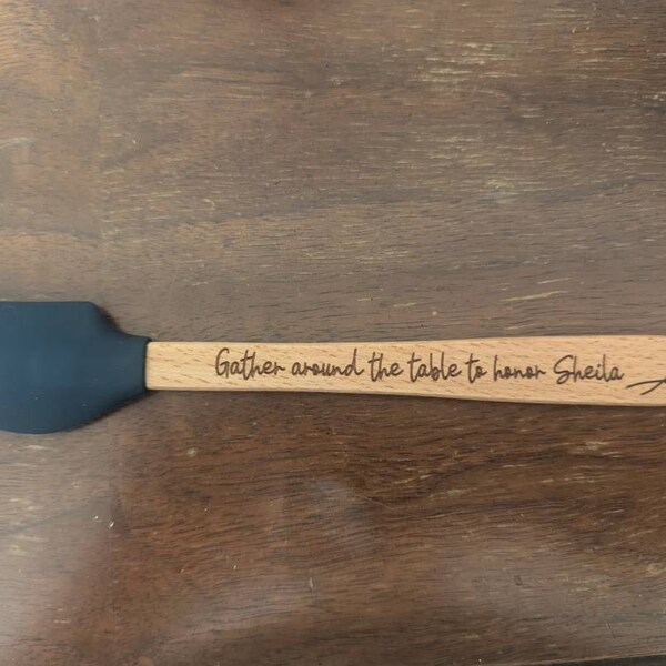 Personalized Mini Spatula Fall Bridal Shower Favors: Engraved Wedding ...