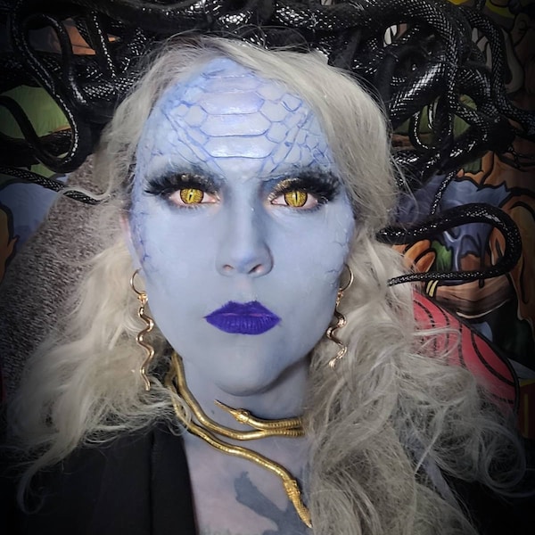 Snake Scales/reptile Forehead, Cheeks and Chin Prosthetic, SFX Makeup ...