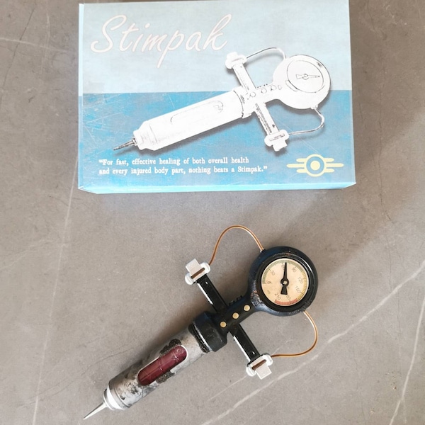 Fan-art Replica Stimpak for Cosplay Props From Game Syringe Stimulator ...