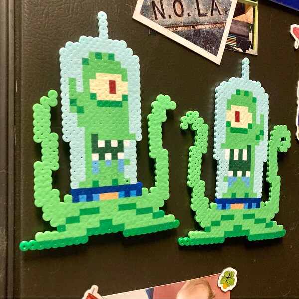 Hamilton Retro Pixel Pop Art. 8 Bit Sprites. Perler Bead Magnets. Pins ...