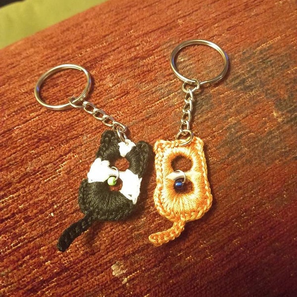 Crochet Animal Pull Tab Keychains - Etsy