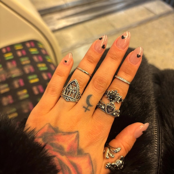 Heart Medieval Ring, Gothic Cathedral Ring, Arched Window Ring, Gothic ...