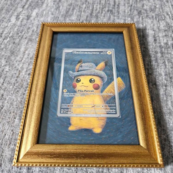 Pikachu Van Gogh Promo Custom Pokemon Card Frame - Etsy