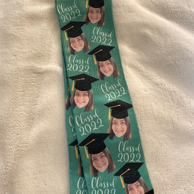 Custom Graduation Socks, Custom Face Socks, Graduation Gift for Him ...