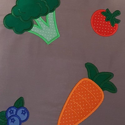 Vegetable Embroidery Applique Design Set. Pumpkin Applique - Etsy
