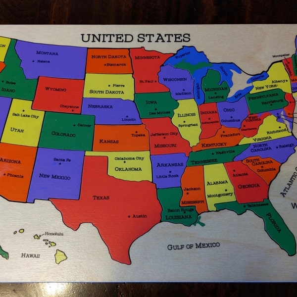 World Map Puzzle Naming the Countries and Their Geographical Location ...