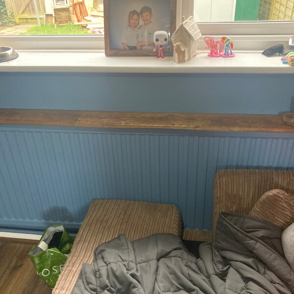 Handmade Radiator Shelf, Made From Solid Wood, Rustic Style ...