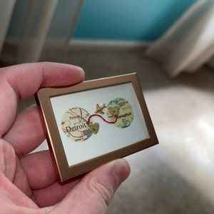 Long Distance Gift Two Maps in One Custom Map Gift Maps in - Etsy
