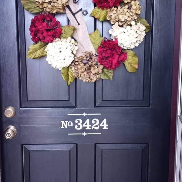 House Number Decal - Door Number Decal - Address # Sticker for Home ...
