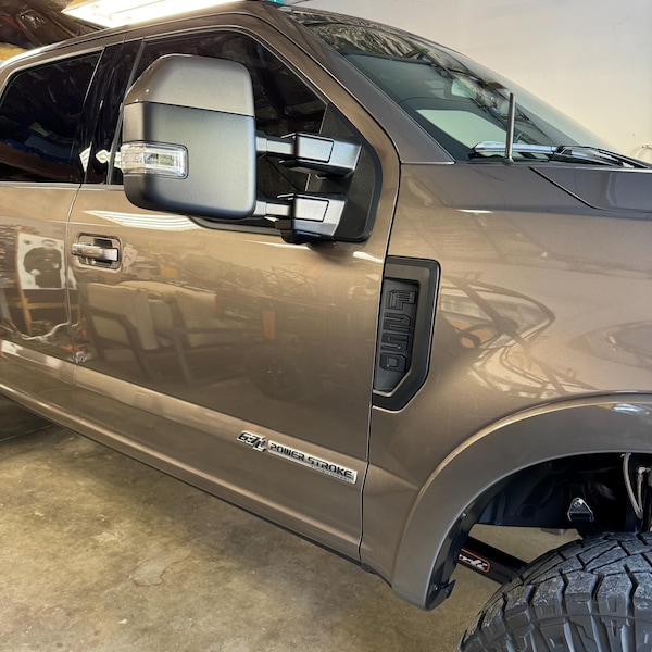 2017-2022 F350 Fender Emblems / Badges (GLOSS BLACK) Replacement - Etsy