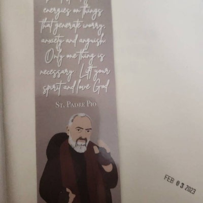 Catholic Saint Bookmarks: Inspirational Quote Bookmarks, Waterproof ...
