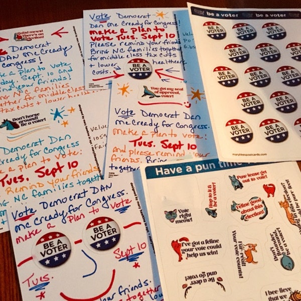 Have a Pun Time Voting! Punny Election Sticker Sheets for Your Get Out ...