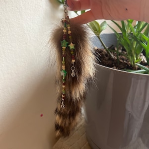 Custom Beaded Tail Keychain for Therians, Furries, Cosplay, Alternative ...