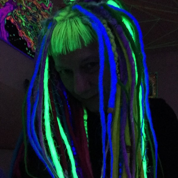 Light Blue Dreads, Rasta Hair, Colored Dreadlocks Custom - Etsy