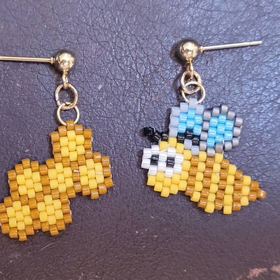 Bee Beading Brick Stitch Pattern PDF, Tutorial Beading, Seed Bead ...