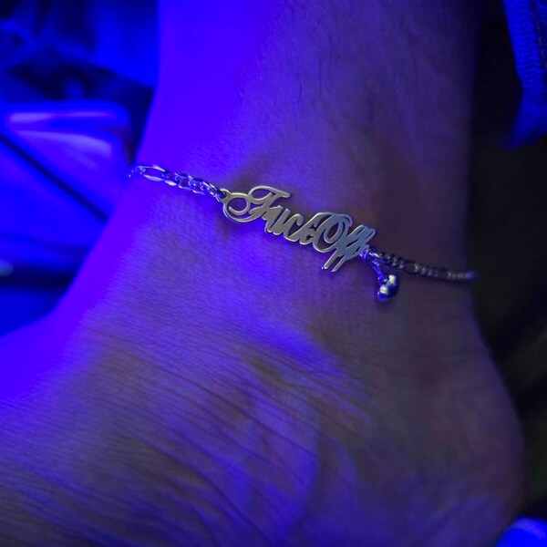 Personalized Name Bracelet or Anklet, Customized Name Bracelet/anklet ...