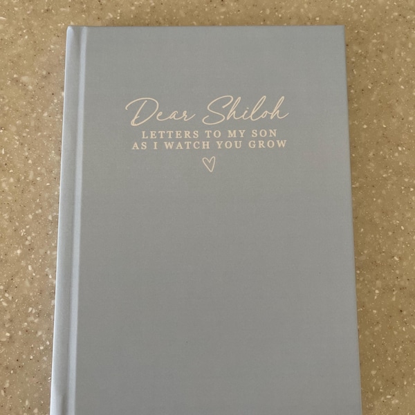 Letters to My Son Notebook - Personalized Dear Son Journal - Baby Boy ...