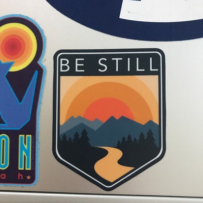 Be Still Vinyl Sticker, Christian Sticker, Peace Be Still - Etsy