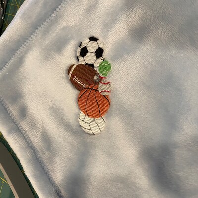 Sports Balls Machine Embroidery Design, Football Embroidery Pattern ...