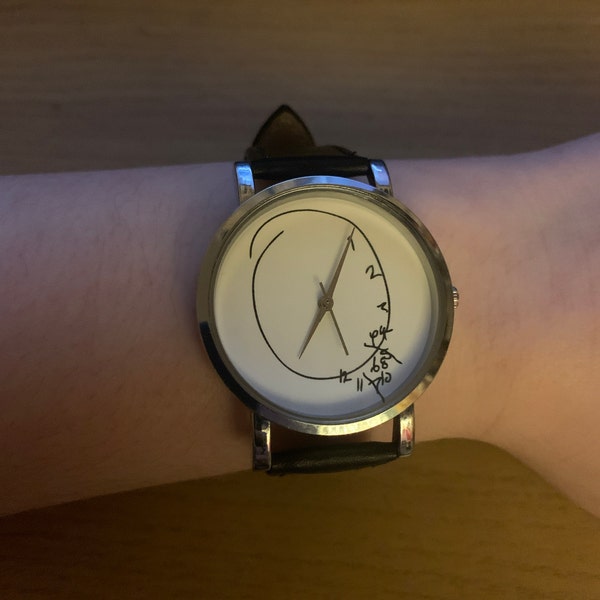 Scrambled Time Wristwatch - Will Graham - Disturbed Clock - Etsy