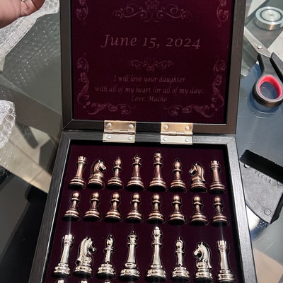 Luxury Chess Game Sets Chess With Storage Personalized - Etsy