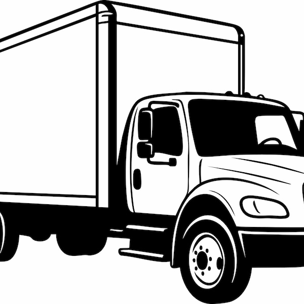 Box Truck Svg, Box Truck Clipart, Box Truck Cut File, Box Truck ...