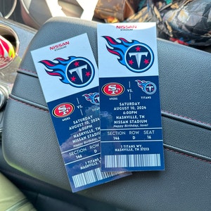 Physical Ticket Custom Personalized Laminated Concert Event Ticket ...