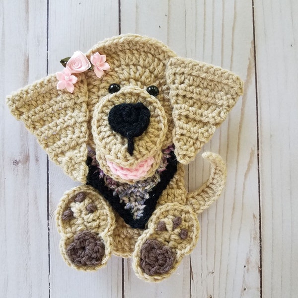 Crochet Pattern - INSTANT PDF DOWNLOAD - Chocolate Lab - Dog - Crochet ...