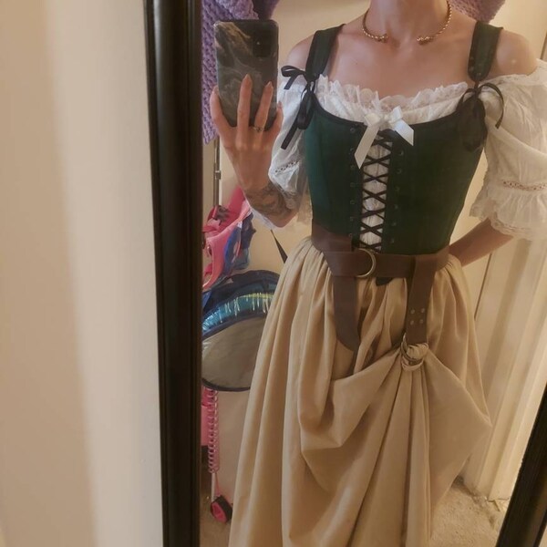 Cottagecore Corset Bodice, Renaissance Corset, Peasant Bodice, 18th ...
