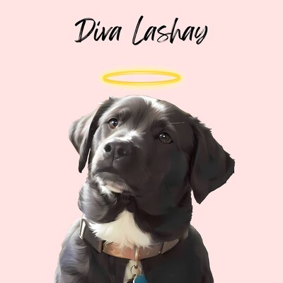 In Memory of Dog Portrait From Photo DIGITAL DOWNLOAD Pet Memorial Gift ...