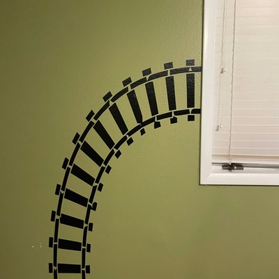 Railroad Track Wall Vinyl Stickers Train Track Wall Decals Train ...