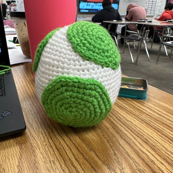 Yoshi Egg Amigurumi Crochet Pattern PDF/ Yoshi's Island/ Yoshi's Wooly ...