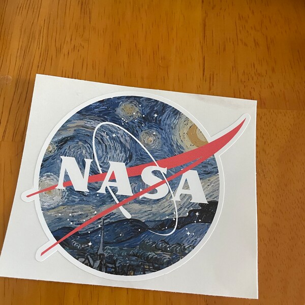 NASA Detailed Earth Vinyl Sticker NASA Sticker NASA Laptop Sticker ...